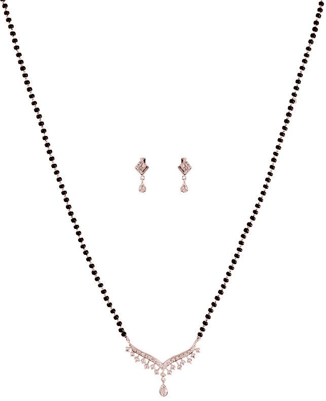 18K Gold Diamond Mangalsutra Set - DiMa19796 - [Diamond Jewellery ...